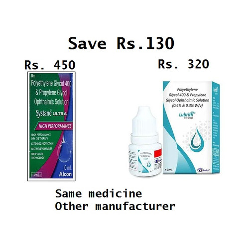 Systane Ultra Vs Lubrith Eye Drop | sandeepmed.com