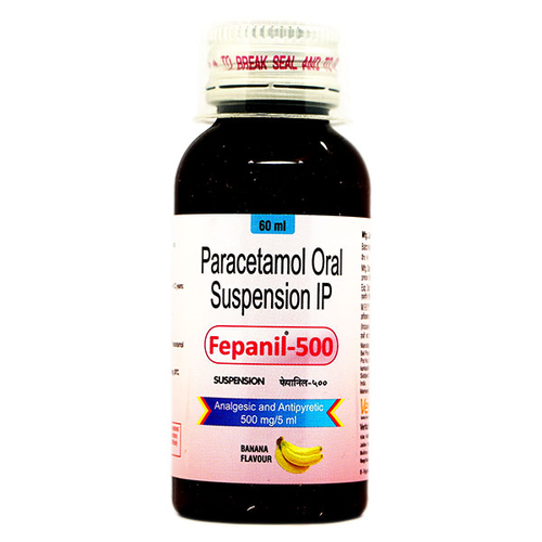 FEPANIL 500 BANANA FLAVOUR Suspension 60ml | sandeepmed.com