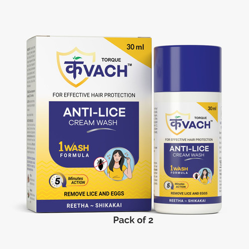Kavach Anti Lice Cream Wash 30ml Pack of 2 | sandeepmed.com