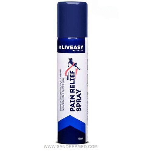LIVEASY PAIN RELIEF SPRAY 55g | sandeepmed.com