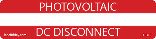 DC Disconnect Warning Label | Label Friday
