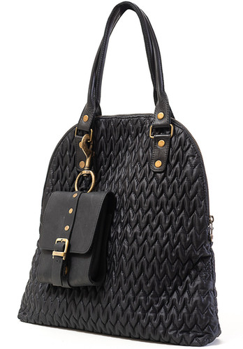Woven Bag with Leather Mini Purse | Anat Zamir