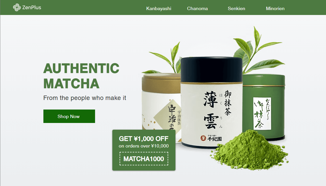 Buy Authentic Matcha from Japan | ZenPlus