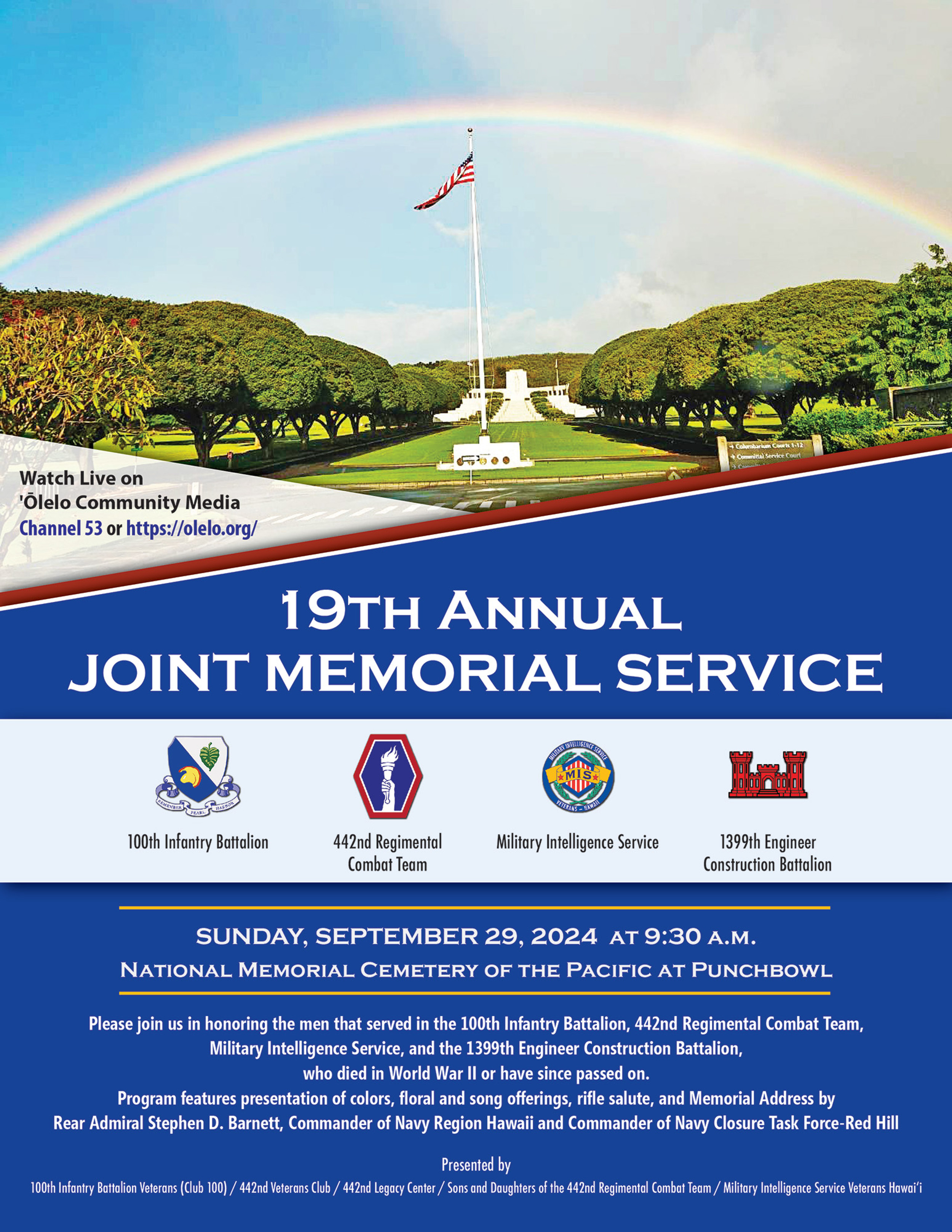 Join Us for the 19th Annual Joint Memorial Service