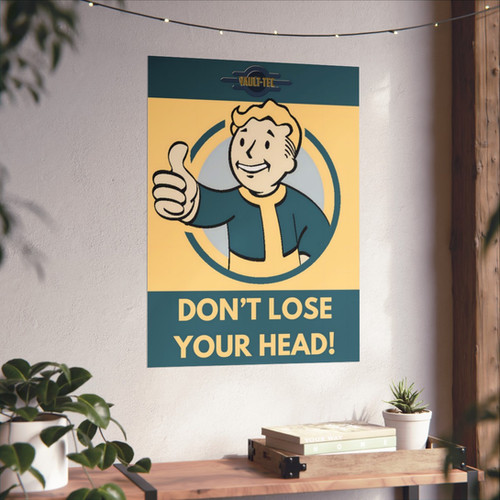 Pip-Boy Inspiration Matte Vertical Posters | VikingWarriorDesign