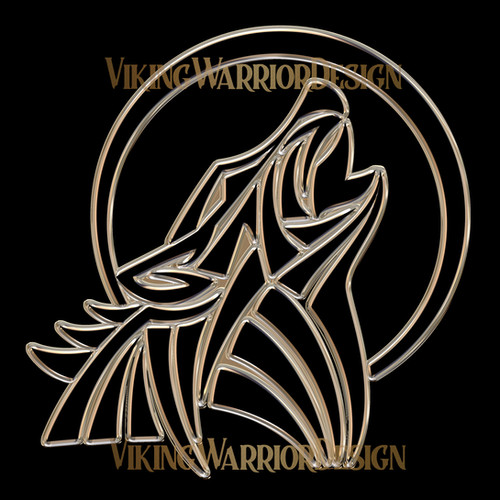 Fenrir Glass Logo | VikingWarriorDesign