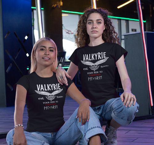 Valkyrie Premium Unisex Jersey Short Sleeve Tee | VikingWarriorDesign