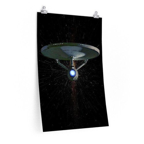 USS Enterprise Premium Matte vertical posters | VikingWarriorDesign
