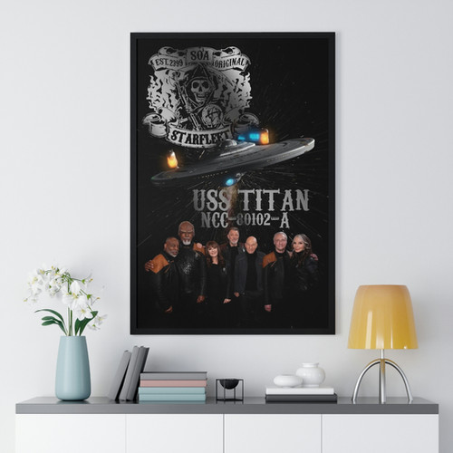 Star Trek Picard Premium Framed Vertical Poster | VikingWarriorDesign