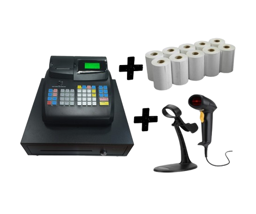 Cash Till / Cash Register With Drawer G1000 WITH SCANNER + STAND ...
