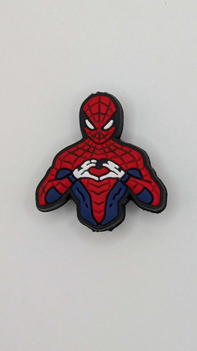 Spidey aka Spiderman making a heart symbol silicone focal bead ...