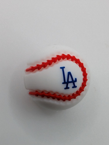 Los Angeles dodgers 3D silicone focal bead | Wickedly Sick