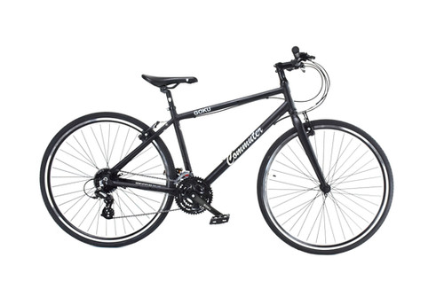 GOKU Alloy Commuters 24 Speed Bike - Black | Goku Cycles