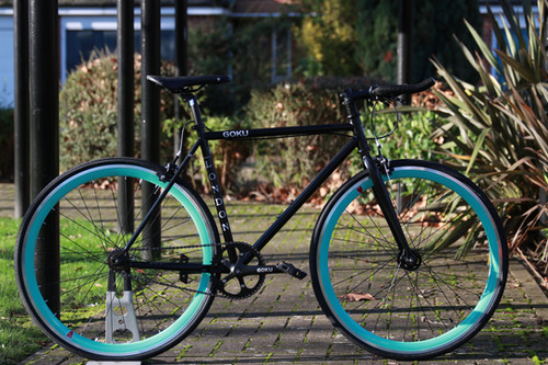 Goku Matt Black Single Speed Fixed Gear Matt Black | Goku Cycles