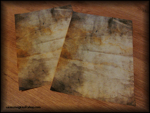 Parchment paper HD printed on high quality paper | magicraftshop