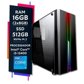 Computador Gamer CertoX - BRAVE 1005 GA DUAL CHANNEL (i5-12400 / 2x8GB ...
