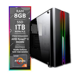 Computador Gamer CertoX - STREAM 1026 PW (RZ5-5600G / 8GB / SSD256NVMe ...