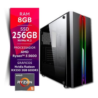 Computador Gamer CertoX - STREAM 1001 PW (RZ5-5600 / 8GB / SSD256NVMe ...