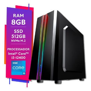 Computador Gamer CertoX - BRAVE 1002 GA (i5-12400 / 8GB / SSD512NVMe ...