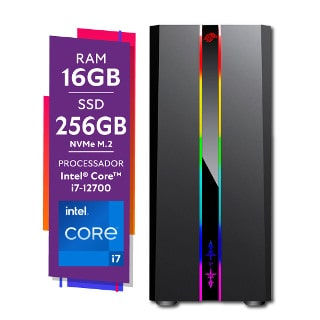 Computador Gamer CertoX - BRAVE 1010 GA (i7-12700 / 16GB / SSD256NVMe ...