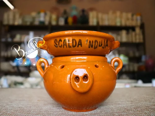 SCALDA 'NDUJA MAIALINO FATTO A MANO - MARRONE | Braalla