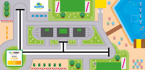 WRO Playfield Challenge Mat (Robomission Junior) | SchoolofRobotics SOR
