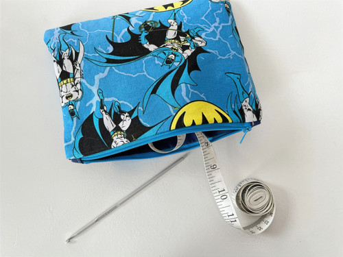 Holy Stitch Batman Notion Zipper Pouch | Ravelution Yarn
