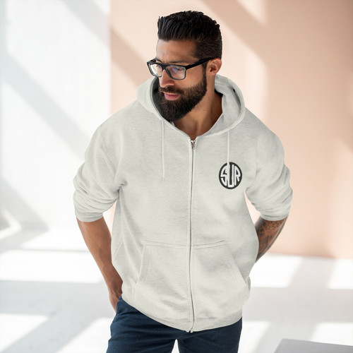 Full Zip Hoodie - Front & Back Logo (Dark Logo Version) | Retro Metro