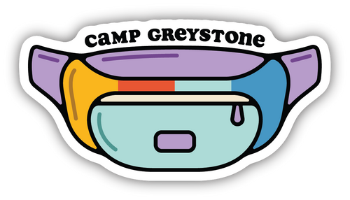 Camp Greystone Hip Pack Sticker | The Greystone Store