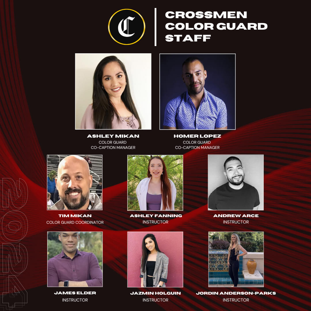 2024 Color Guard Staff Announced | Crossmen Drum & Bugle Corps