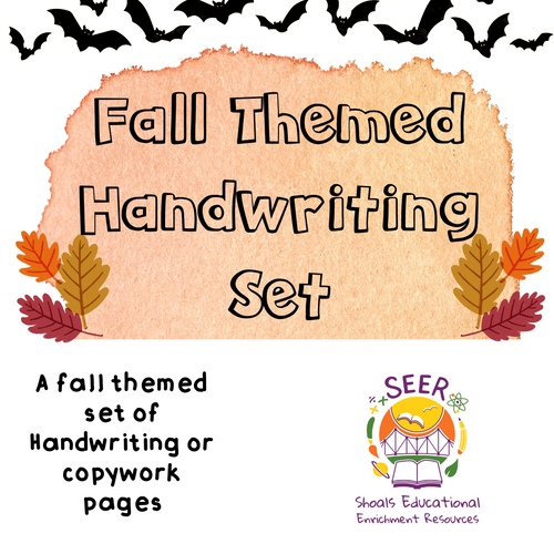 Fall Handwriting Pages | Shoals Educational E