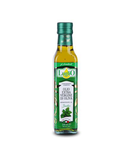 Luglio Extra Vergine Olive Oil Basil 250ml | TEN89Malta