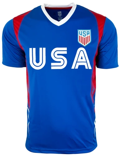 Official USMNT Royal Crest Jersey - Icon Sports | Just 4 Kicks Inc | A ...