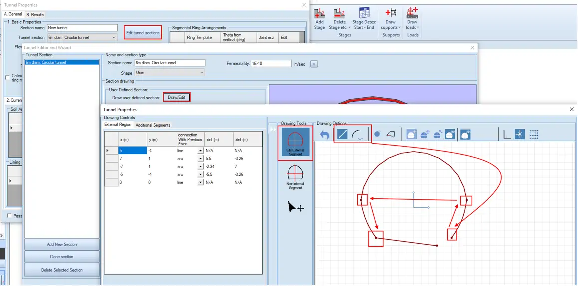 Structural Capacity of Custom Shape Tunnels in DeepEX
