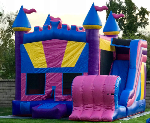 Large Pink Jumper Slide Dry w/Stopper | Jumpy Jumps