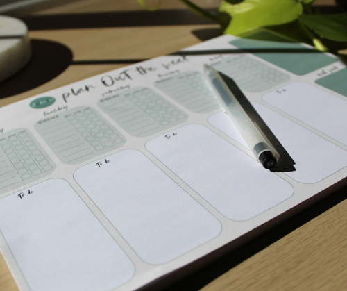 Plan Out The Week - Weekly Desk Pad | The Productive OT