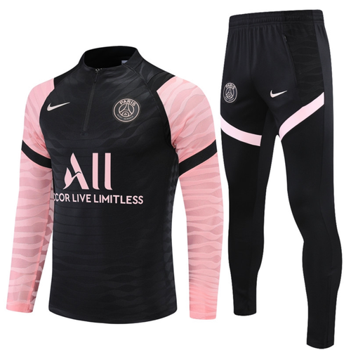 Black/Baby Pink PSG Tracksuit Kit | Kit Kartel