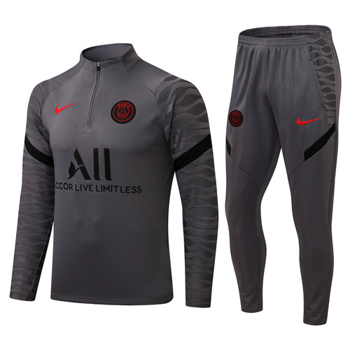 Light Grey/Red PSG Tracksuit Kit | Kit Kartel