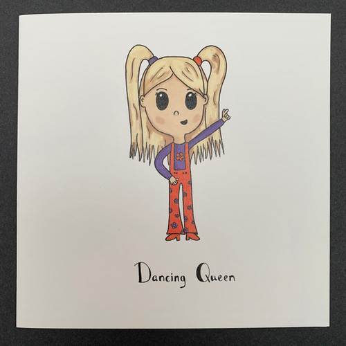 Dancing Queen Card | Rose & Green