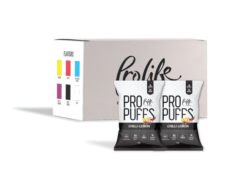 Prolife Pro Puffs Chilli Lemon Box (20 Bags) | Better Bites