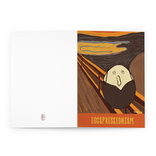Eggspressionism Greeting Cards (5 Pack) | Eggenland