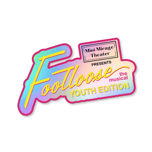 Footloose Jr Holo3DFX™ Jumbo Sticker | Artistic Pixels