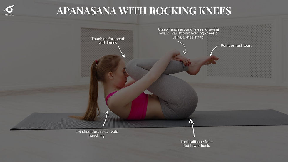 Pavana Muktasana (Apanasana or Wind Relieving Pose) - Benefits & Variations