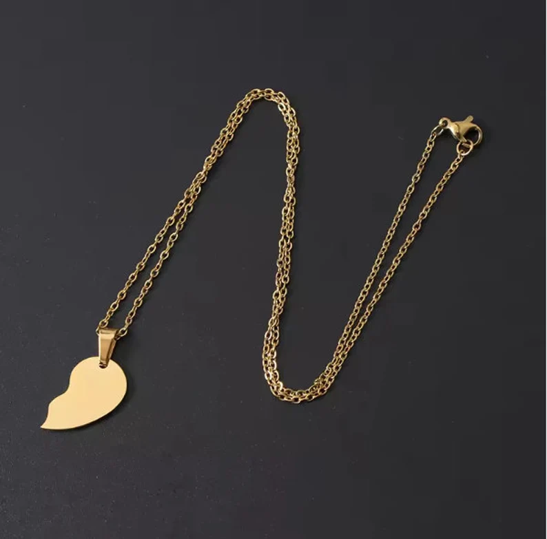 BFF Split Heart Necklace | Alena Dunn Designs
