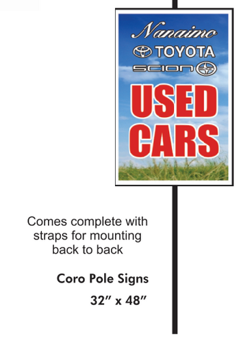 Coro Pole Sign 32" x 48" | Michael Mason