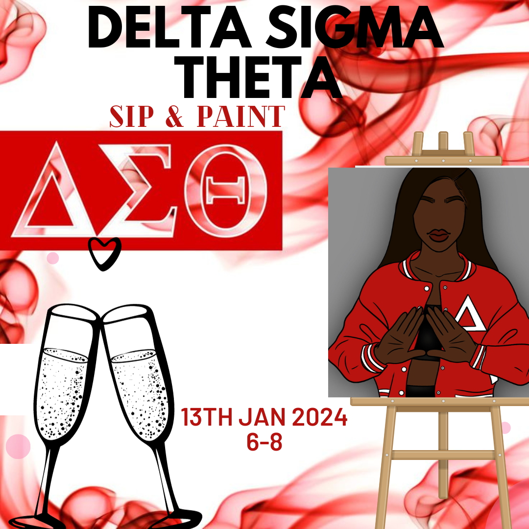 Delta Sigma Theta Sip and Paint | InLivingColourStudio
