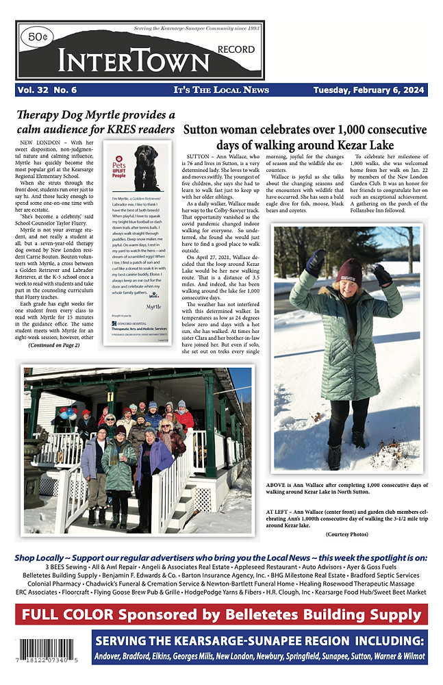 The February 6, 2024 edition of the InterTown Record is now available ...