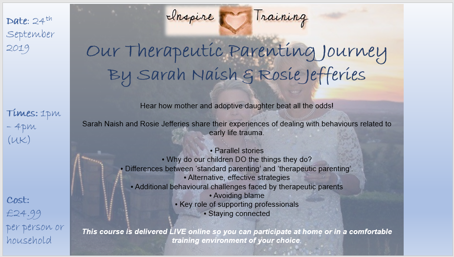 Our Therapeutic Parenting Journey By Sarah Naish & Rosie Jefferies ...