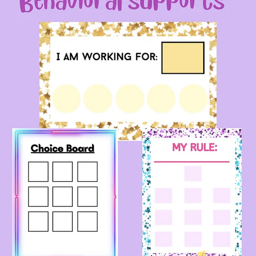 Positive Behavioral Supports & Visuals—Token boards, schedules, picture ...