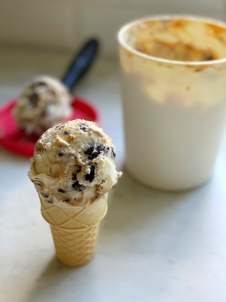 Sea Salt Caramel Oreo Ice Cream
